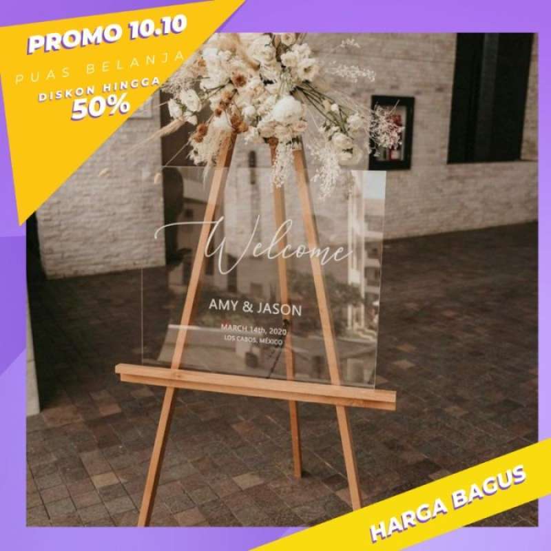 Jual Standing Kayu Jati Blanda 100cm/ Easel Lukis Tripod/ Penyangga ...