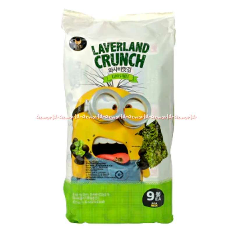 Jual Laverland Crunch 9pack Seaweed Seasalt Cheese Hot & Spicy Wasabi ...