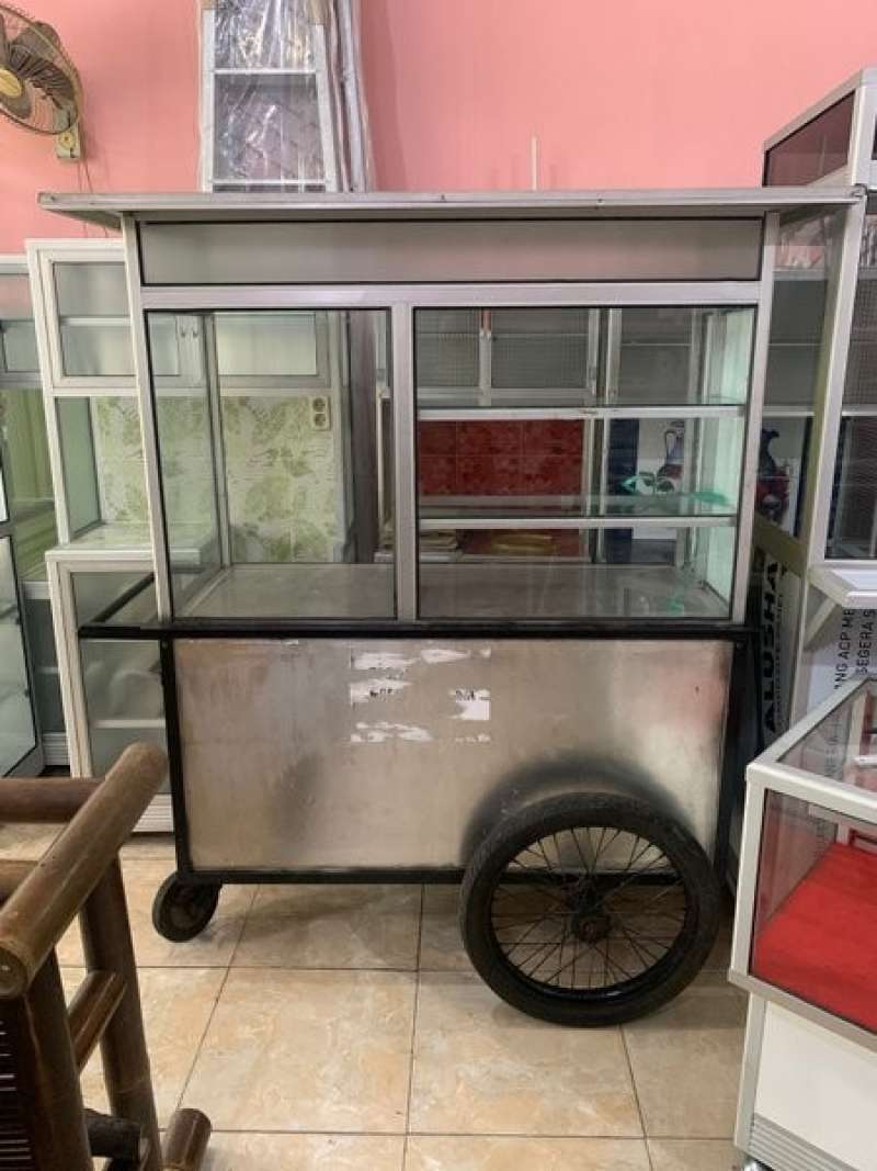 Jual Onderdil Gerobak / Etalase Alumunium Keliling Dorong Roda Motor ...
