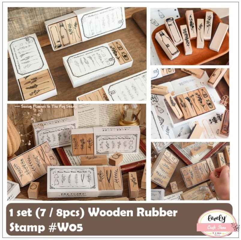 Jual Diy Wooden Rubber Stamp Stempel Kayu Journal, Scrapbook, Diary #05 ...