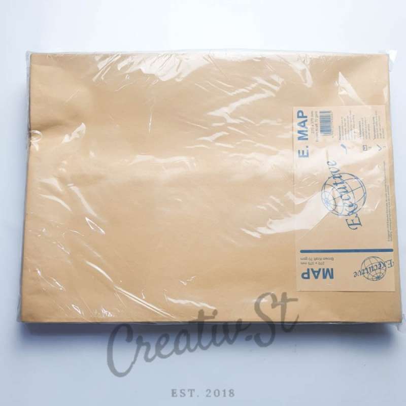 Jual Amplop Coklat Polos Ukuran Map E Tanpa Lem Merk Executive Di ...