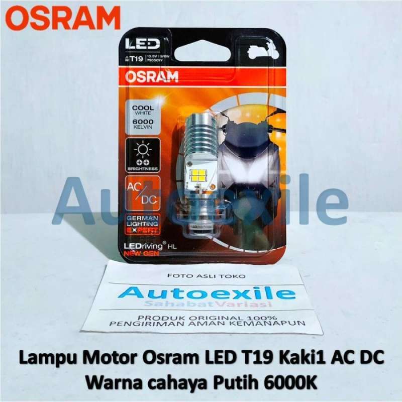 Promo Lampu Motor Osram Led T19 H6 M5 Kaki1 Ac Dc 2700k Kuning / 6000k Putih - Putih Diskon 23% ...