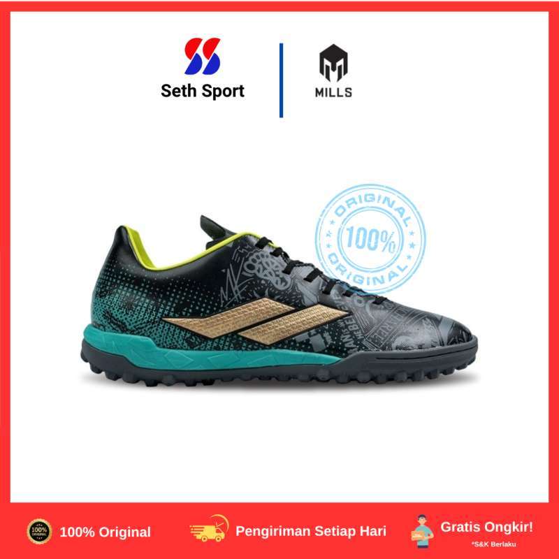 Jual Sepatu Futsal Mills Xyclops Acg Mk Ii Prime Turf - Phantom Black ...