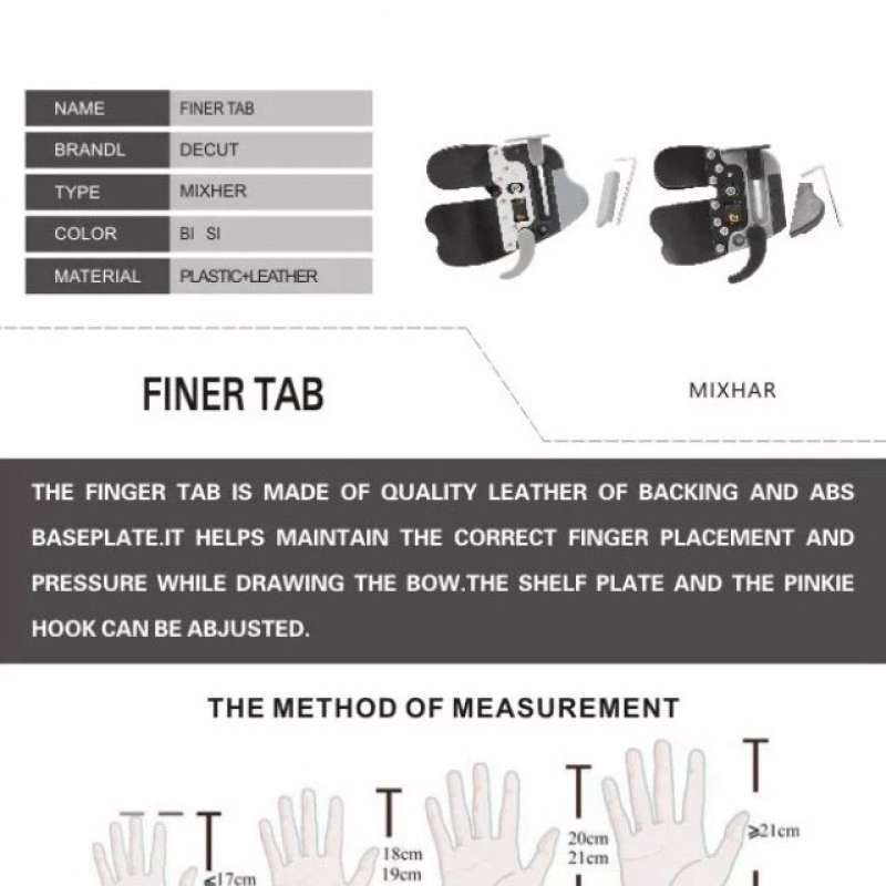 Jual Decut Fingertab Mixhar - Recurve Bow Professional Finger Tab Di ...