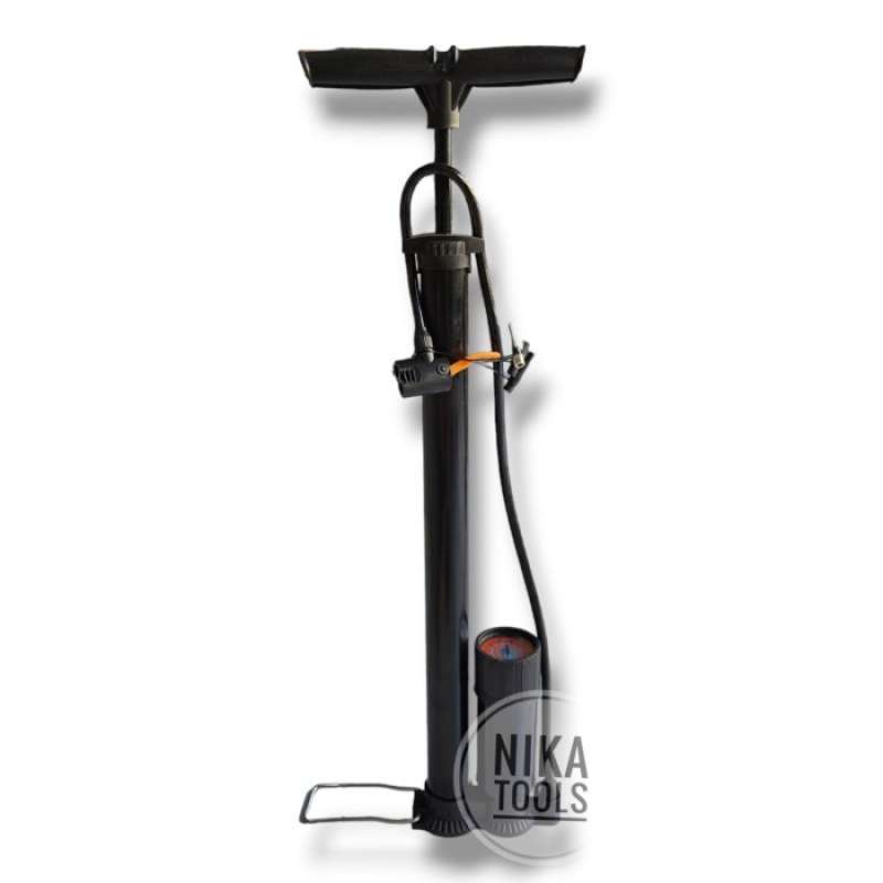 Jual Pompa Ban Motor Sepeda Tabung Meteran Hitam Besi Di Seller Suzuka ...