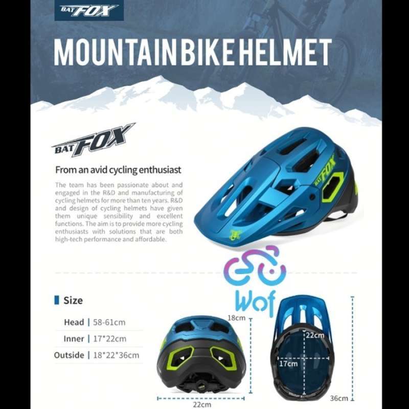 Jual Helm Sepeda New Batfox Gunung Am Enduro Mtb Downhill Helmet Bike ...