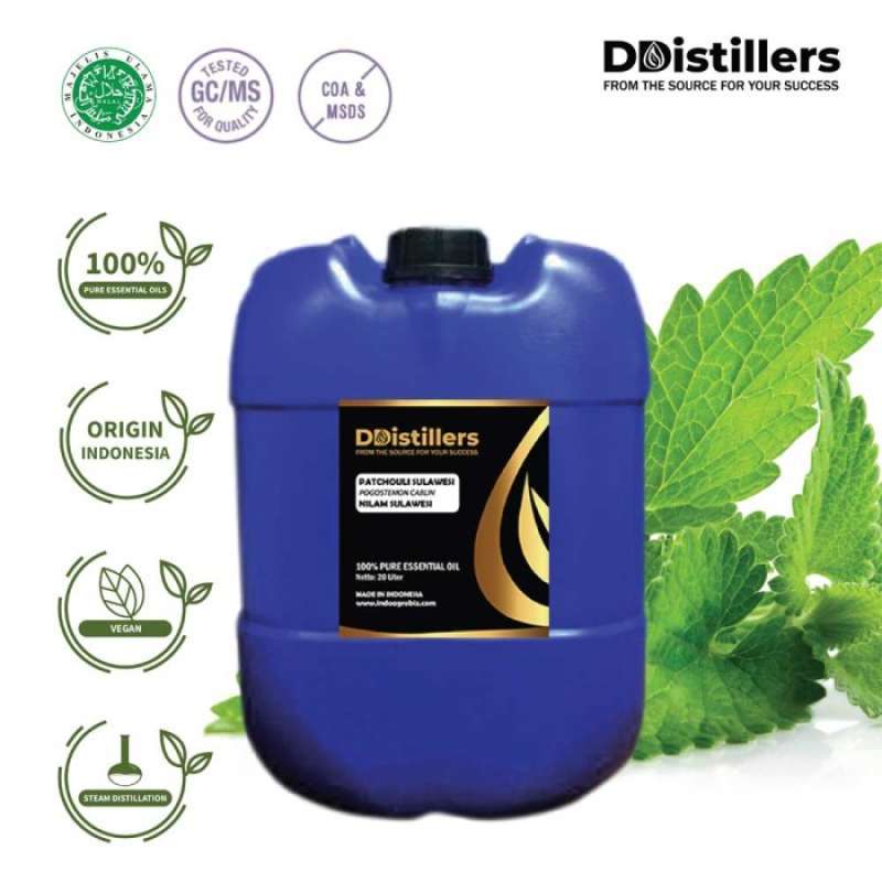 Jual Patchouli Sulawesi / Nilam Sulawesi Essential Oil Pure 100%, 20l ...