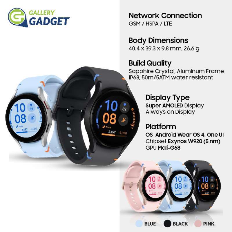 Promo Samsung Galaxy Watch Fe 40mm Watchfe Smartwatch Jam Tangan Pintar ...