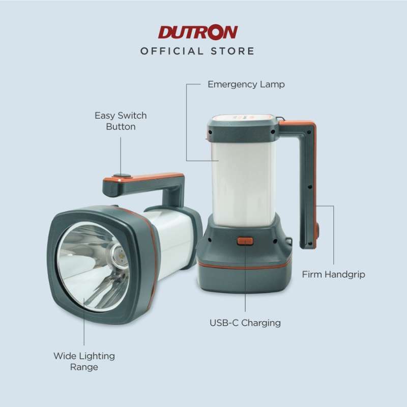 Promo Dutron Volt Glow Senter Dimmer Led Jumbo Dual Mode 25 Watt + 15 ...