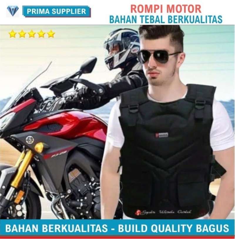 Jual Rompi Motor Pelindung Dada Angin Rompi Touring Bikers Chest ...