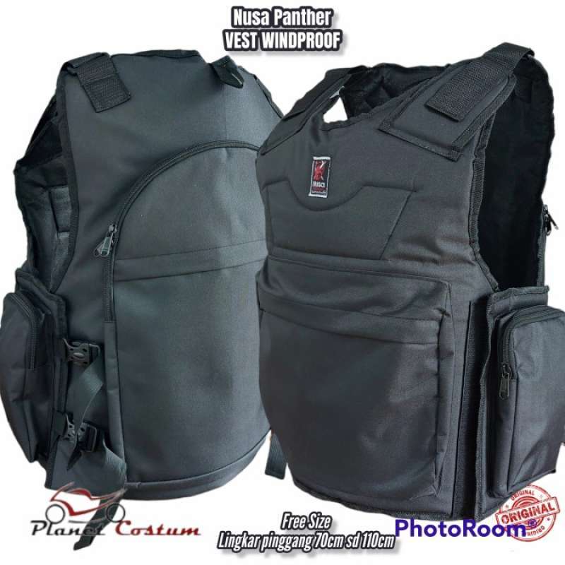 Jual Rompi Motor Black Panther Touring Bikers Turing Anti Angin Air ...