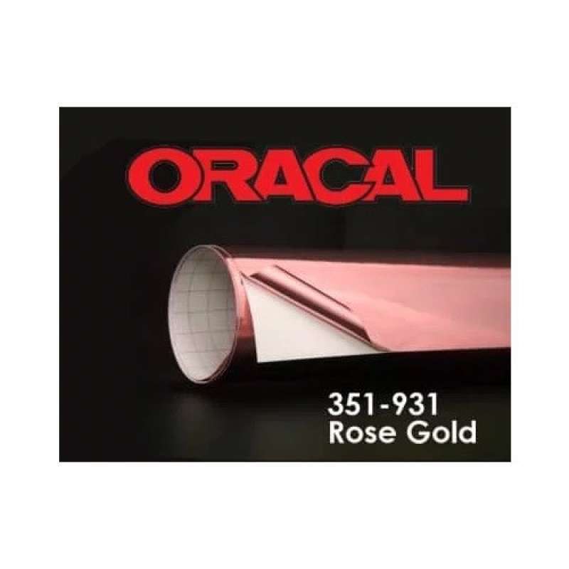 Jual [per Meter] Oracal 351-931 Rose Gold Metalized Film Chrome Mirror ...