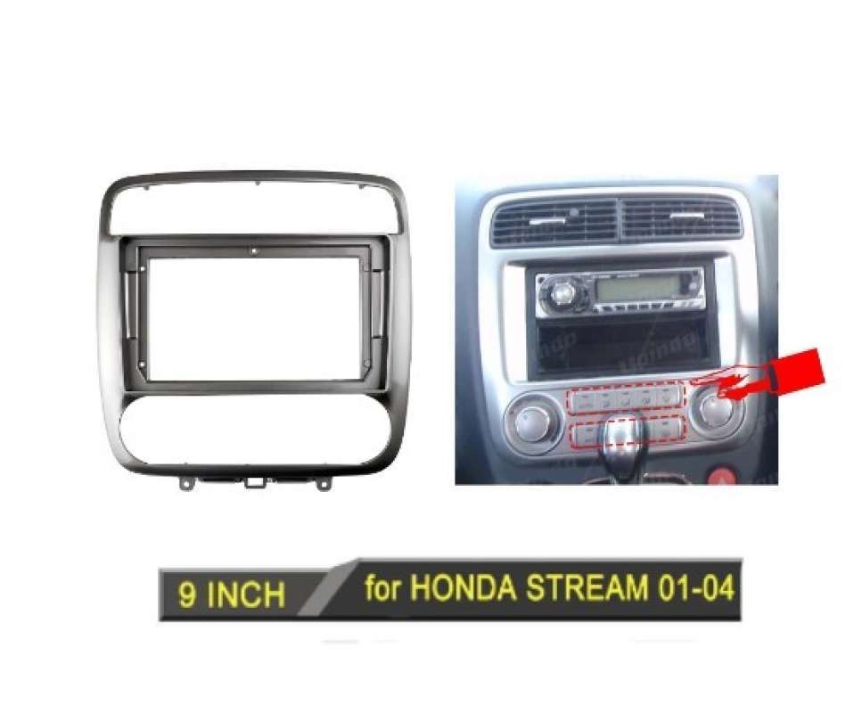 Jual Frame Headunit Android 9 Inch Honda Stream 2001 - 2004 - Frame Dan ...