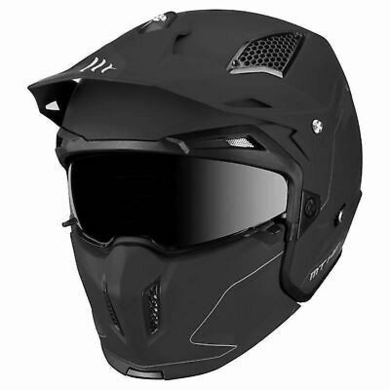 Jual Helm Mt Streetfighter Sv Matte Black Helm Modular Crossover ...
