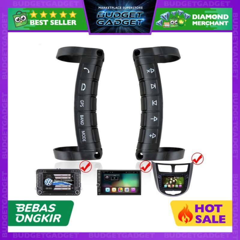 Jual Universal Remote Control Stir Mobil Media Player Bluetooth - Zy ...