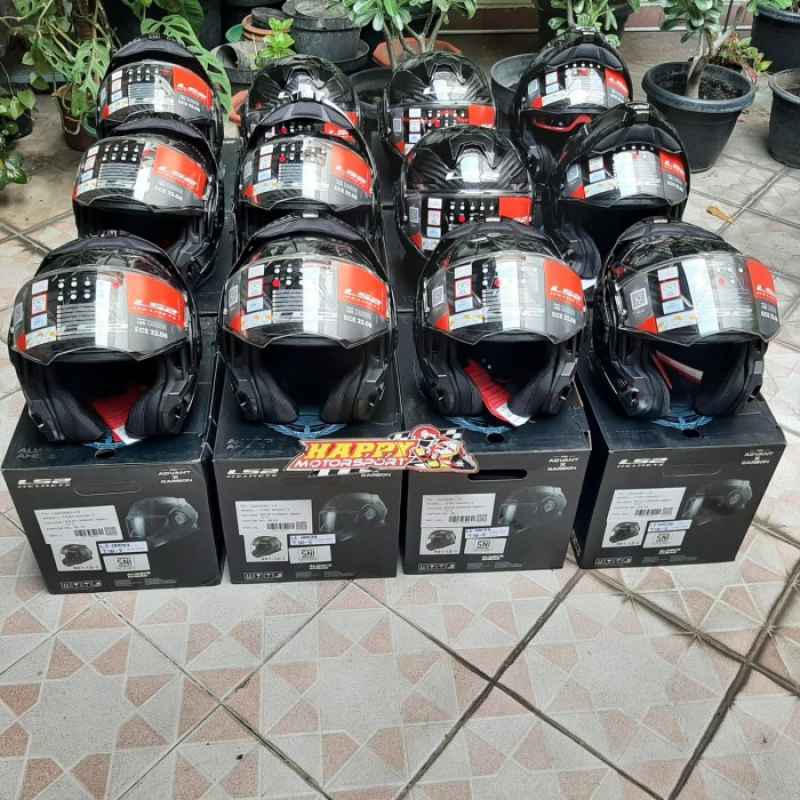 Jual Helm Modular Dual Visor Ls2 Original France Ff901 Advant X: Carbon ...