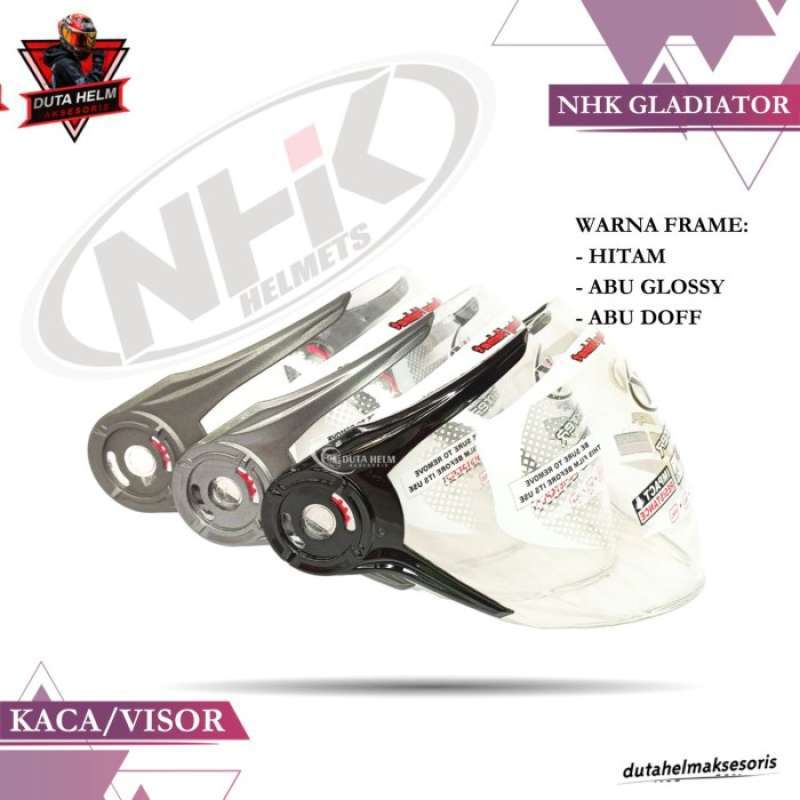 Jual Kaca Helm Nhk Gladiator Reventor Original Visor Clear Ori Half ...
