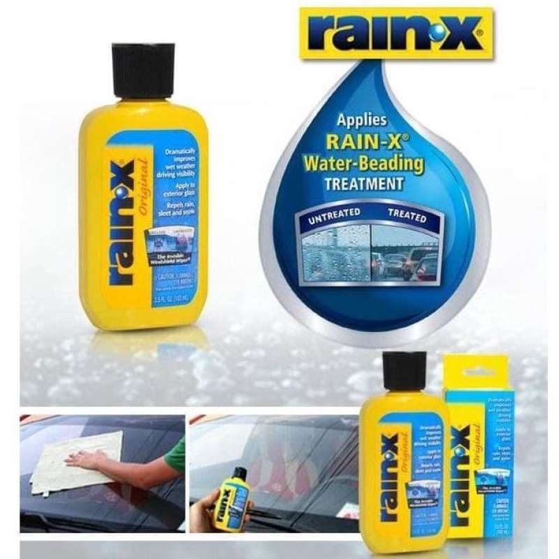 Jual Rain X Original Glass Water Repellent Spray Anti Air Efek Daun ...