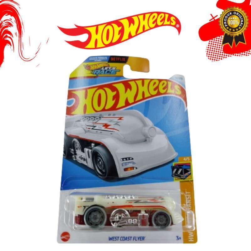 Jual Hot Wheels West Coast Flyer Kereta Api Putih Lets Race Netflix Di ...