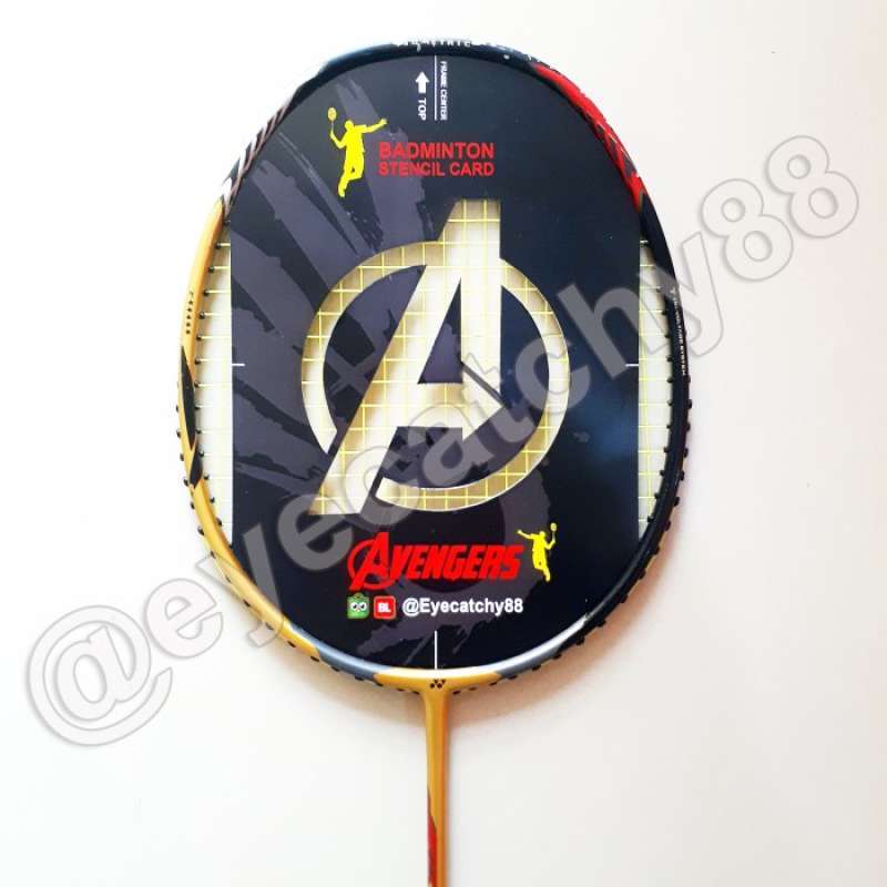 Promo Cetakan / Logo Raket / Stencil Card Badminton - Custom Logo + 1 ...