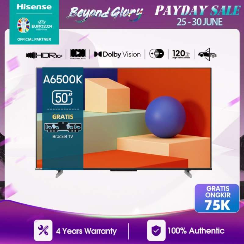 Jual Hisense 50 Inch 4k Uhd Google Tv-hands Free Voice Control ...