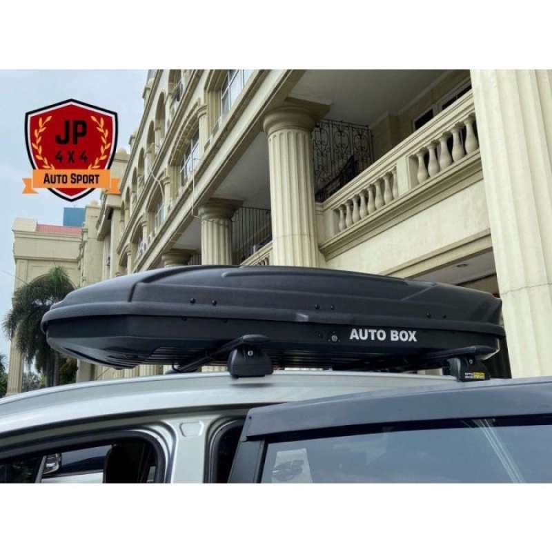 Jual Roof Box Bagasi Atas Mobil Slim Universal 650 Liter - Hitam/putih ...