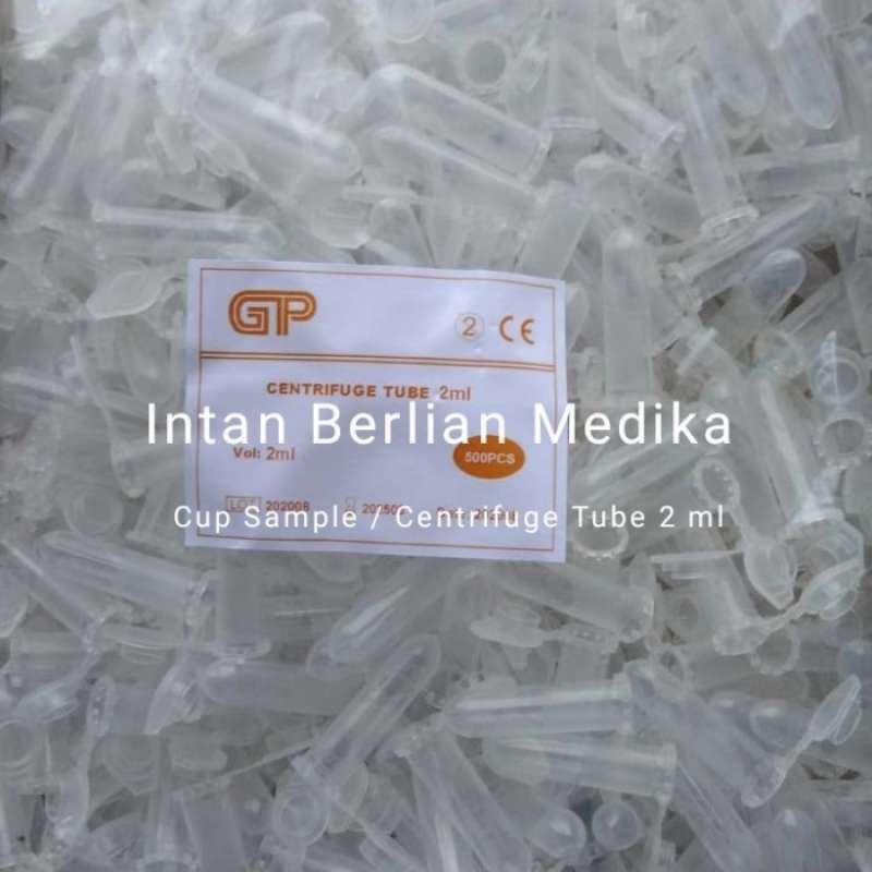 Promo Centrifuge Tube 2 Ml / Cup Sample 2 Ml Isi 500 Pcs Diskon 23% Di ...