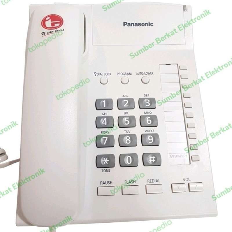 Promo Sale Telepon Kabel Kx-ts825 Telepon Rumah/kantor Kx-ts825 - Putih - Kx-ts825 Diskon 17% Di ...