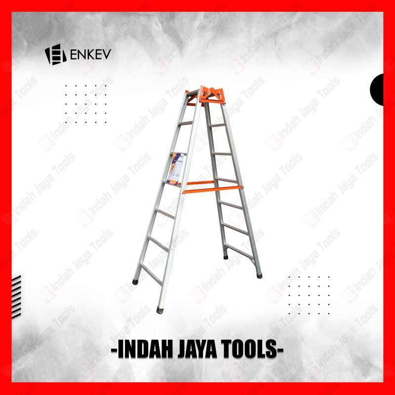 Jual Enkev Tangga Alumunium 7 Step 200 Cm - Tangga Lipat Rumah Ladder ...