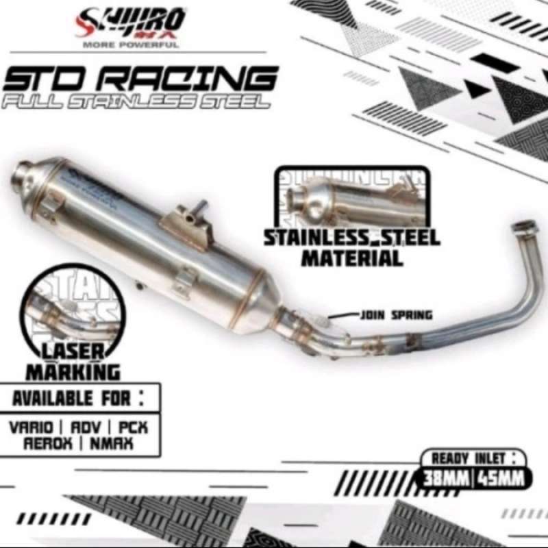 Promo Knalpot Shijiro Standar Racing Full Stainless Aerox Vario Pcx ...
