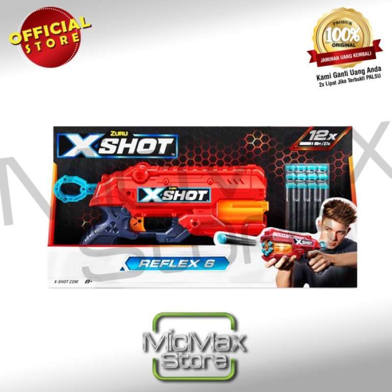 Promo Xshot X Shot Excel Reflex 6 Red Blaster 36433n Diskon 23% Di ...