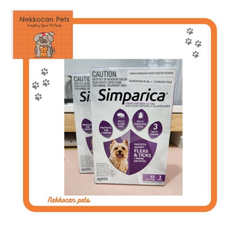 Promo Simparica Dog 10mg - Obat Kutu Anjing Chewables Scabies Caplak ...