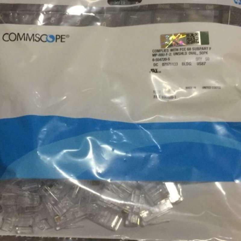 Promo Commscope Rj45 Konektor Cat.5e @ 50 Pcs Diskon 23% Di Seller ...