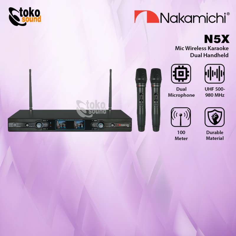 Jual Nakamichi N5x N 5x - Dual Handheld Wireless Microphone System Di ...