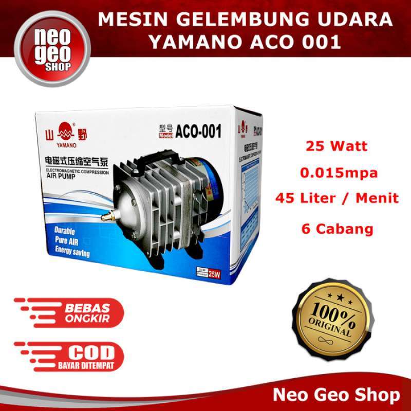Jual Yamano Aco001 Aco 001 Mesin Gelembung Udara Aerator Kolam Aquarium Di Seller Aghanim ...