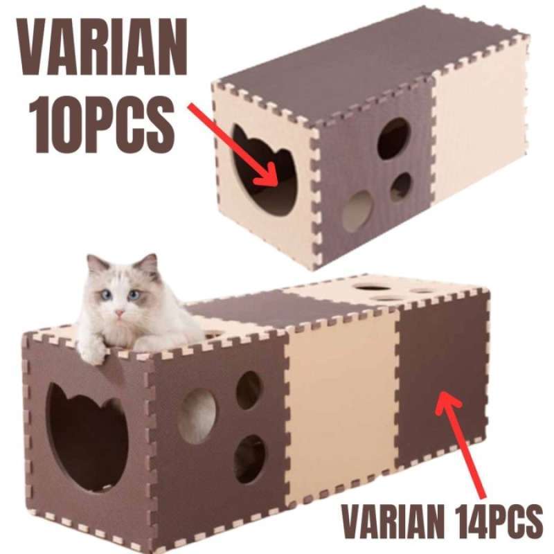 Jual Mainan Puzzle Tematik Kucing Yang Menampilkan Taman Bermain Dan ...