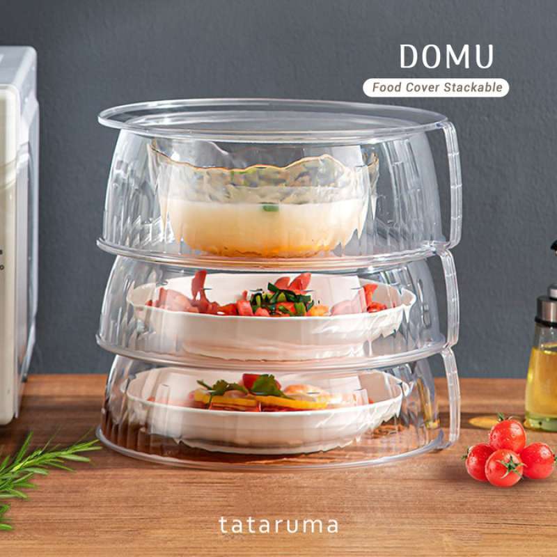 Jual Domu - Food Cover Microwave Splash Shield Stackable Dengan Handle ...