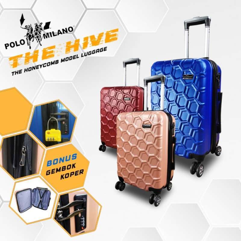 Promo Polo Milano The Hive Koper 20 Inch Cabin Size Expandable Garansi ...