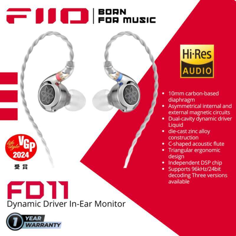 Promo Fiio Fd11 10mm Dynamic Driver Iem With 0.78mm Detachable Cable Diskon 23% Di Seller Ryoma ...