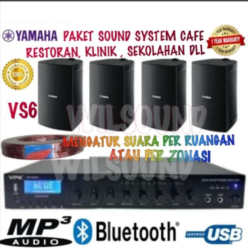 Promo Paket Sound System Cafe Restoran Klinik Aula Yamaha Vs6 Ori 4 ...
