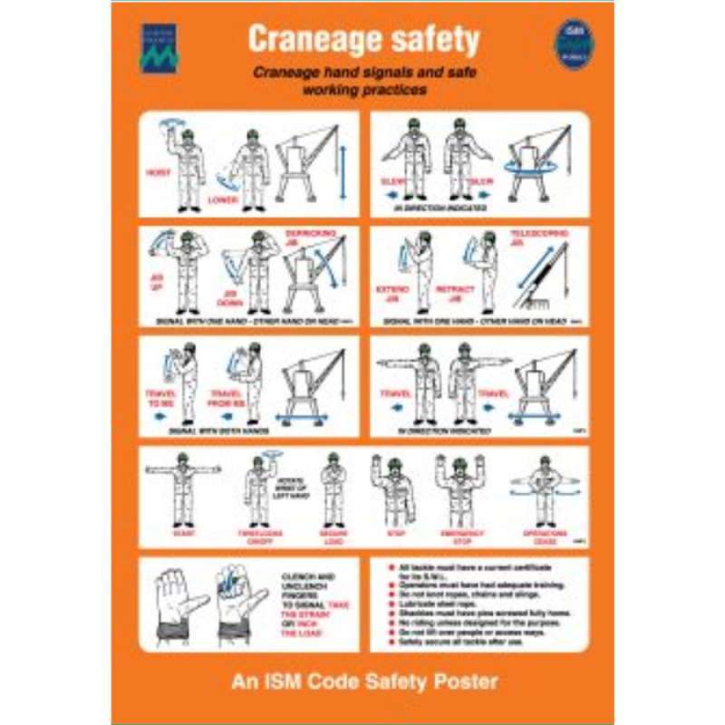 Promo Cranage Safety Poster Impa 331530 Imo Ism Safety Poster Kapal ...