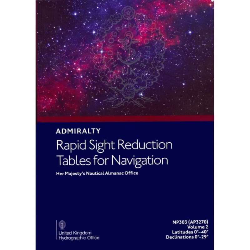 Promo Buku Np 303-2 Rapid Sight Reduction Tables For Navigation Lat 0 ...
