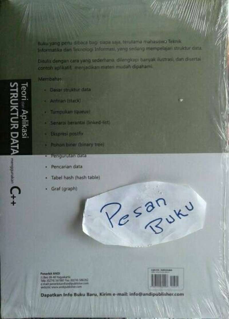 Promo Buku Teori Dan Aplikasi Struktur Data Menggunakan C++ Diskon 23% Di Seller Zawaru Store ...
