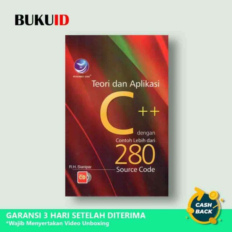 Promo Buku Teori Dan Aplikasi C++ Dengan Contoh Lebih Dari 280 Source ...