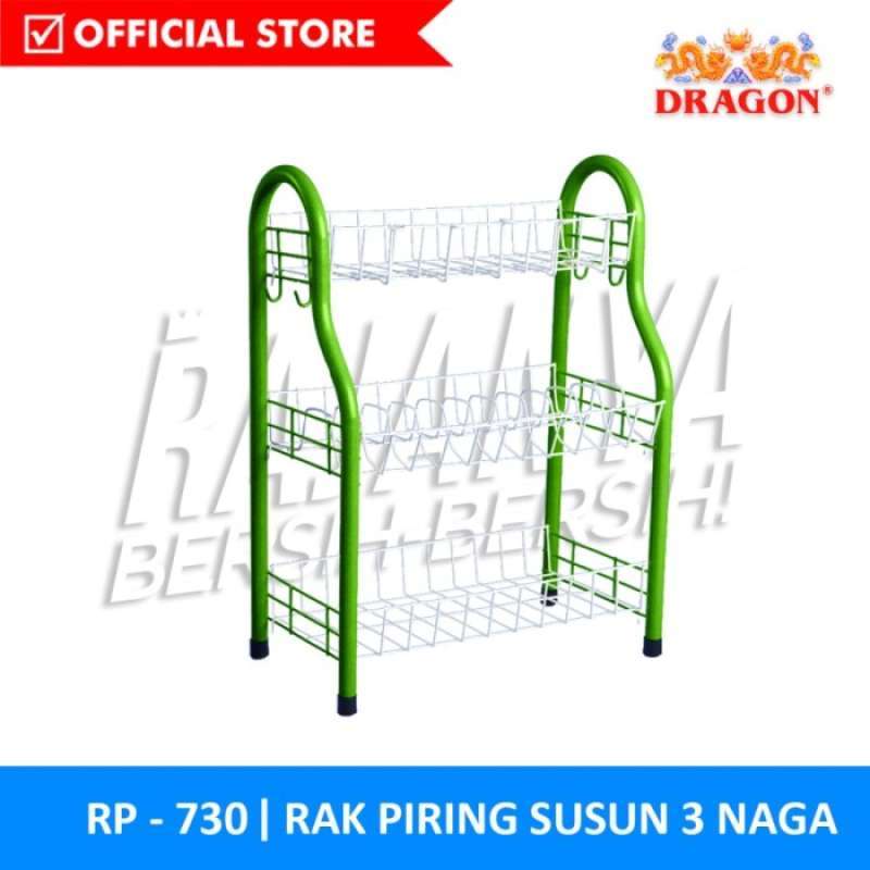 Jual Rak Piring 3 Susun Naga Besi Besar Jumbo Serbaguna Anti Karat ...