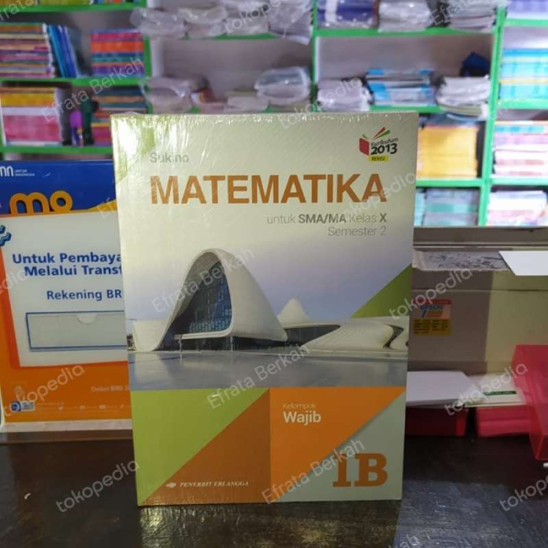 Promo Matematika Sma Kelas 10b K13 Sukino Wajib Erlangga Diskon 23% Di Seller Zawaru Store ...