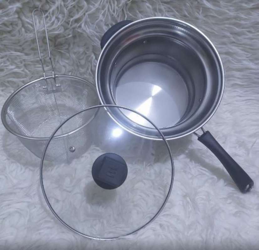 Jual Panci Deep Fryer 22cm Serbaguna Pot 3 In 1 Kukus Goreng Steamer ...