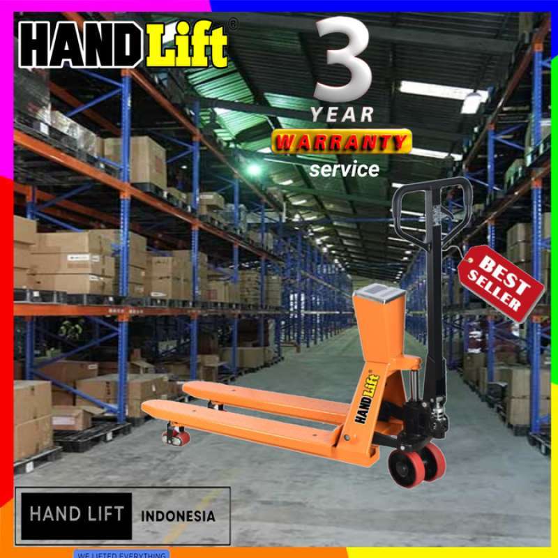 Jual Jual Hand Pallet Timbangan Plus Printer 3ton / Handlift / Hand ...