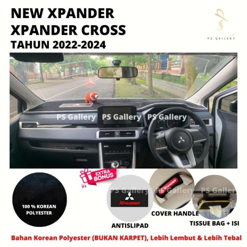 Promo Aksesoris Premium Alas Cover Dashboard Mobil New Xpander Cross - Tepi Abu Abu, Bonus ...