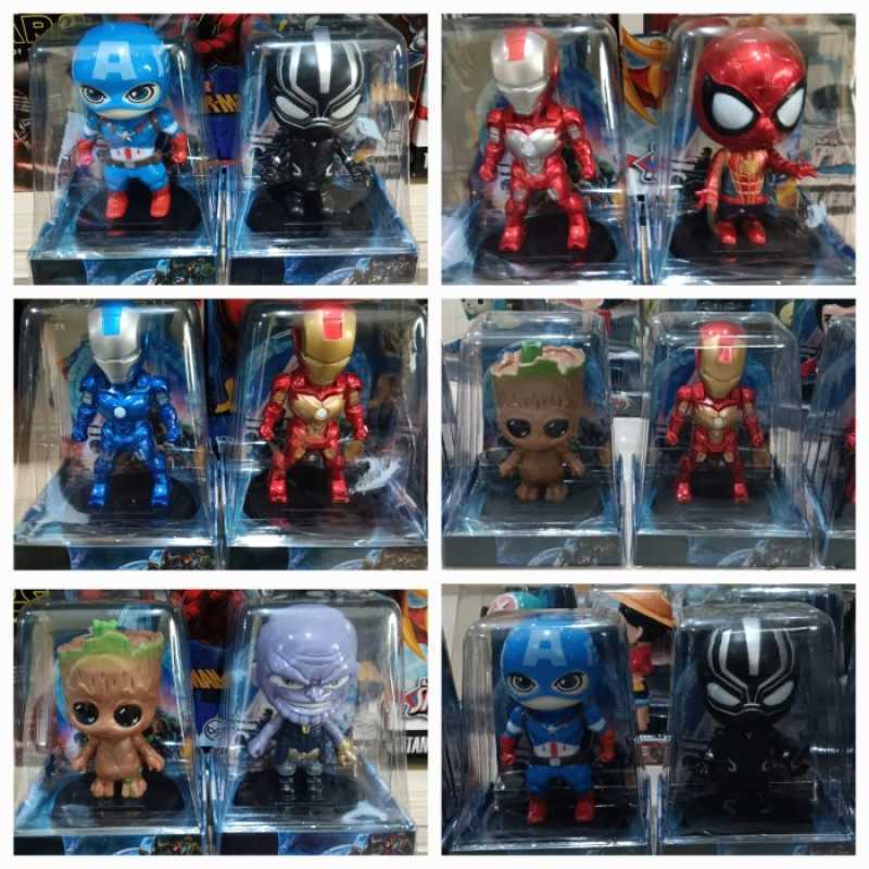Promo Pajangan Solar Hiasan Dashboard Mobil Superhero - Anime / Marvel ...